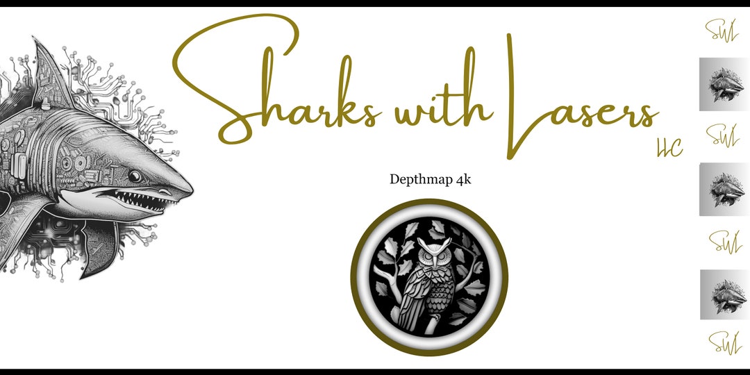 Owl Design HD Depth Map Digital Download - Etsy