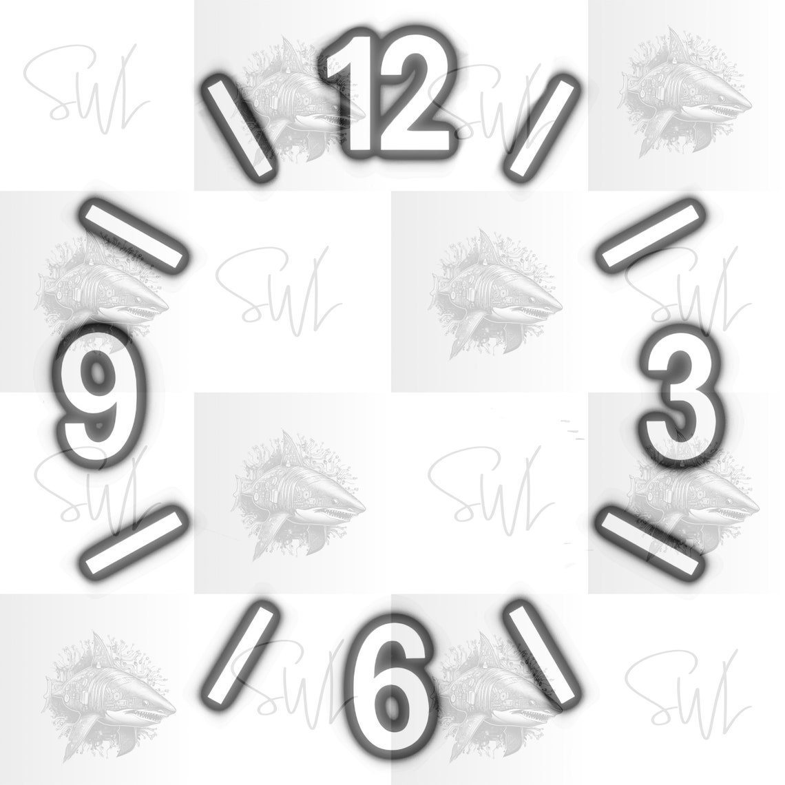 Clock Face HD Image Four Pack/four Clock Faces Designs/laser Burn Files ...