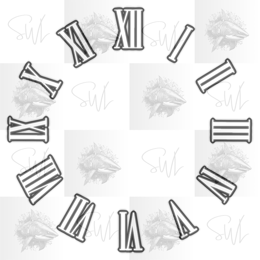 Clock Face HD Image Four Pack/four Clock Faces Designs/laser Burn Files ...