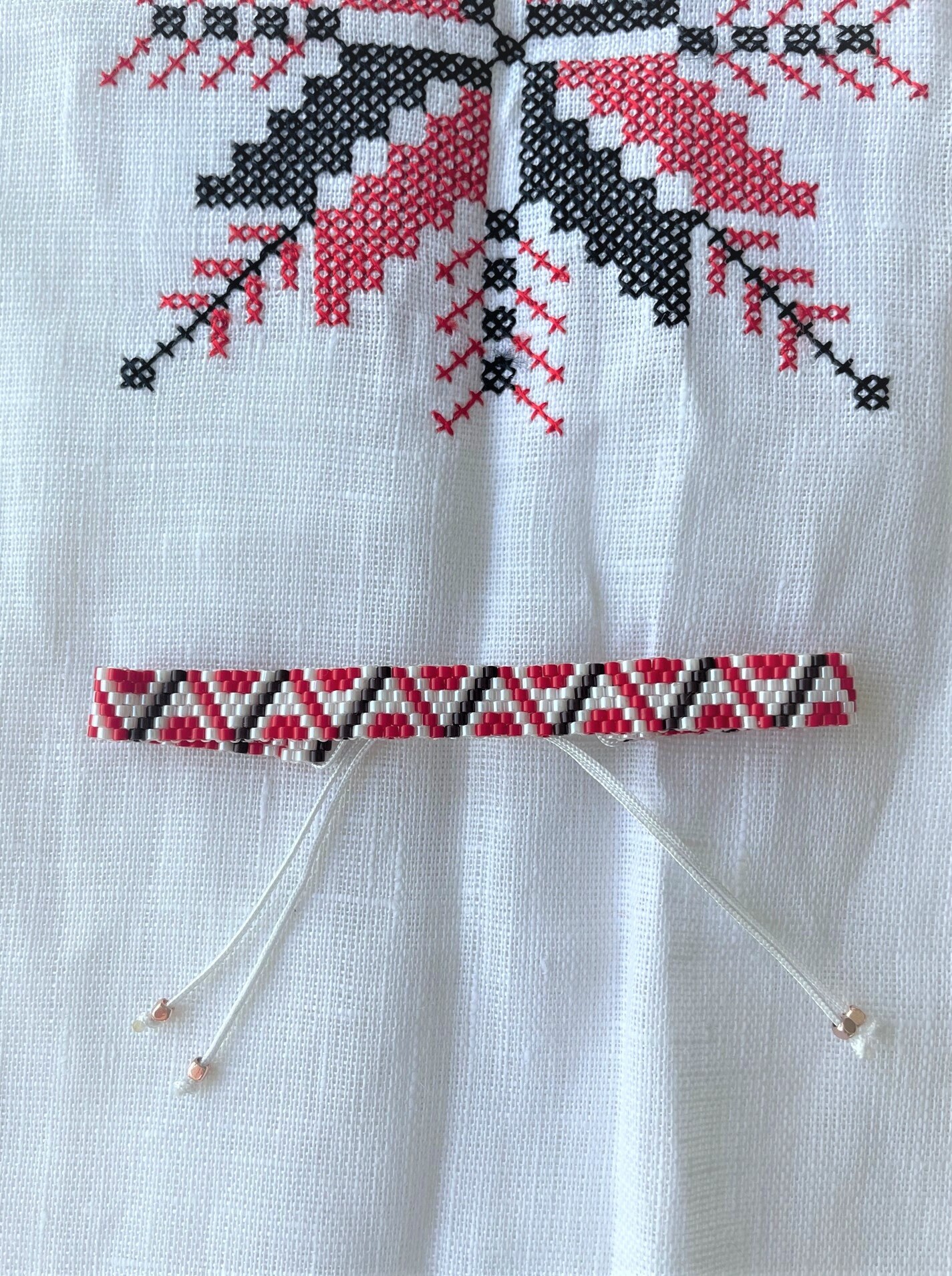 Ukrainian Vishivanka Pattern Miyuki Beaded Bracelet - Etsy