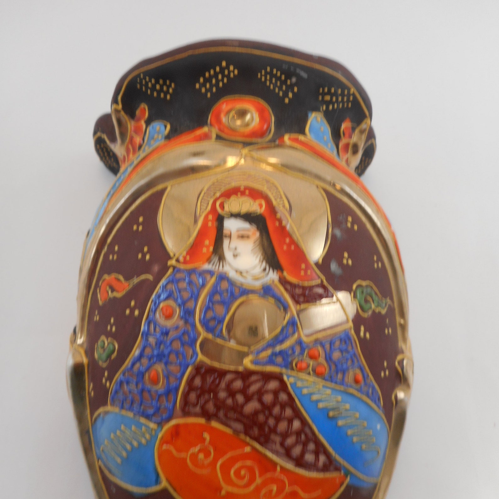 SATSUMA Japan Moriage Style Wall Pocket CIRCA 1960s - Etsy