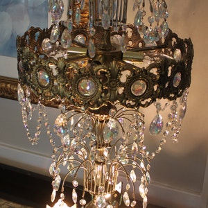 Loevsky & Loevsky Hollywood Regency Prims and Bobeches Filigree Lamp ...