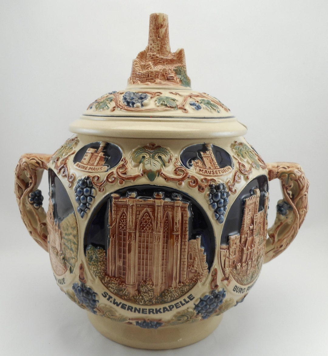 GERZ Pottery "castles of the Rhine" Tureen CIRCA 1950s - Etsy