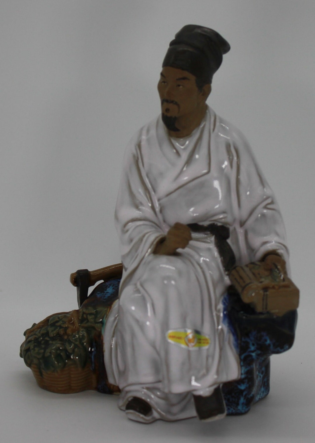 SHIWAN Pottery Li Shizhen Mud Man Fine Ceramic Glazed Figurine CIRCA ...