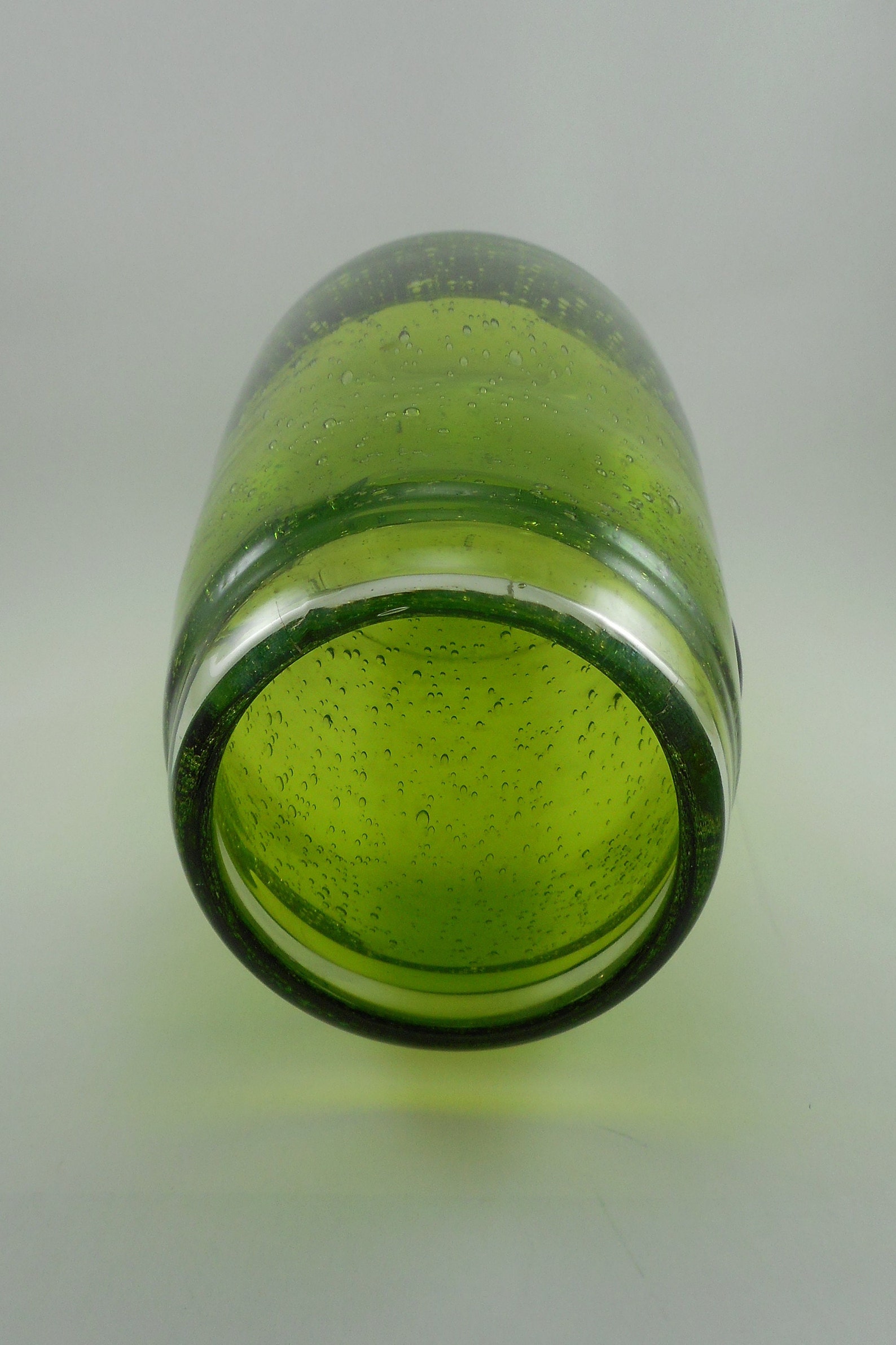 Verdant and Noir Bubble Art Glass Vase CIRCA 1970s - Etsy