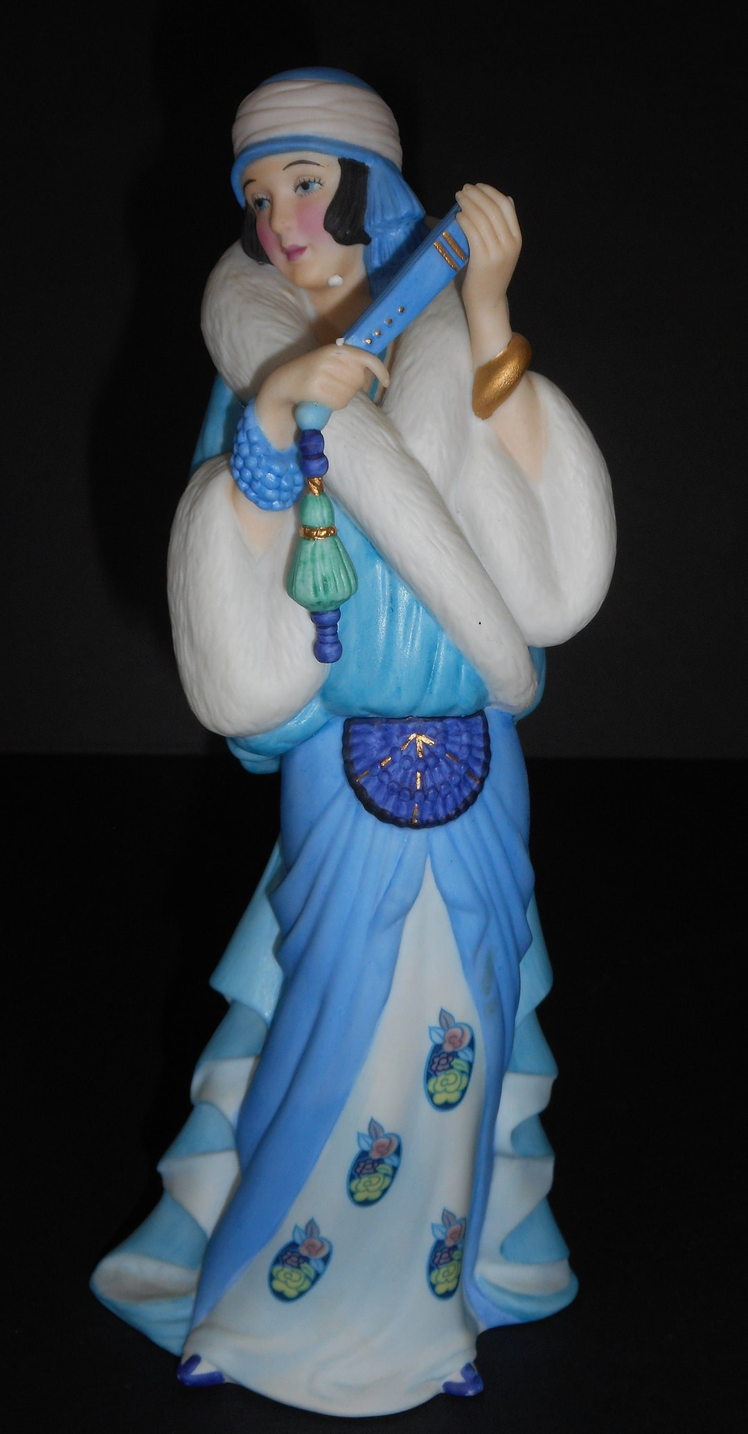 Lenox "rhapsody in Blue" Figurine Vintage Great Gatsby Porcelain - Etsy