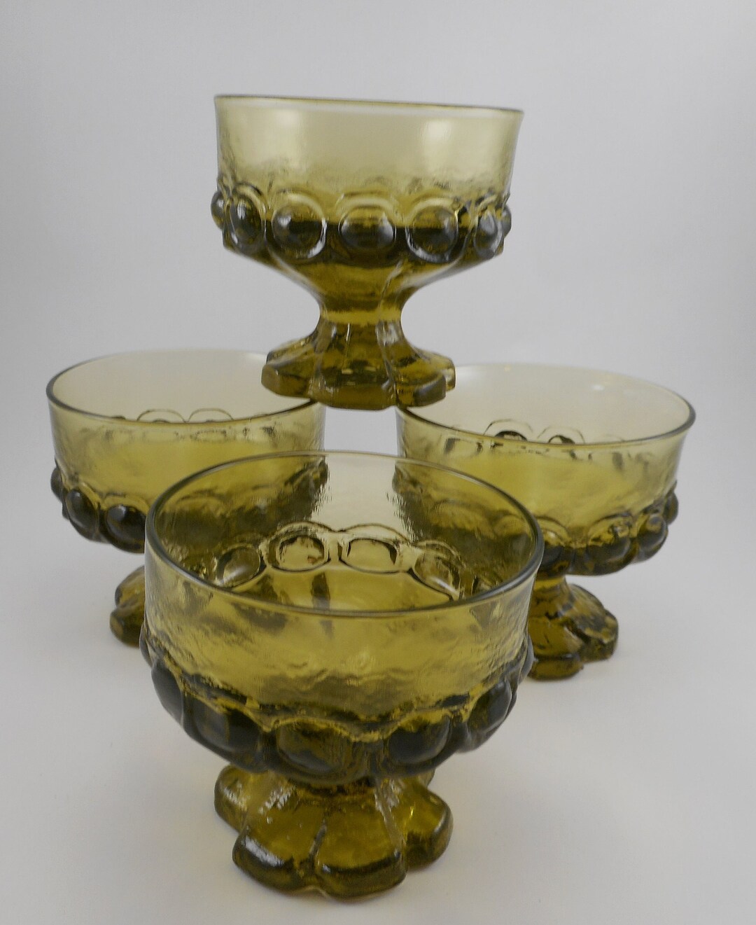 4 Citron Green Madeira Champagne Glass CIRCA 1970s - Etsy