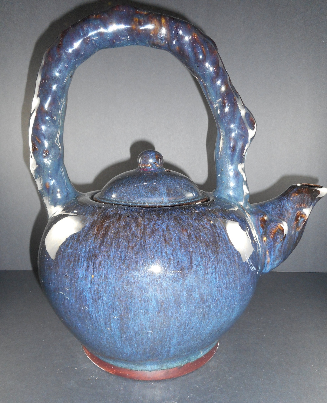 1990 Stoneware Decorative Big Teapot With Top Handle - Etsy