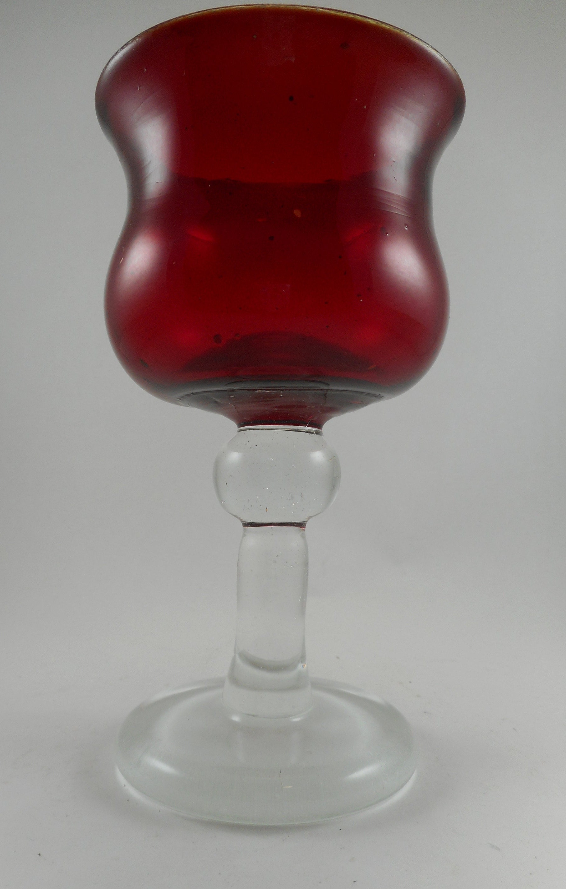 ARTLAND Ruby Red Iris Wine Glass - Set of 4 - CIRCA 1960s - Etsy