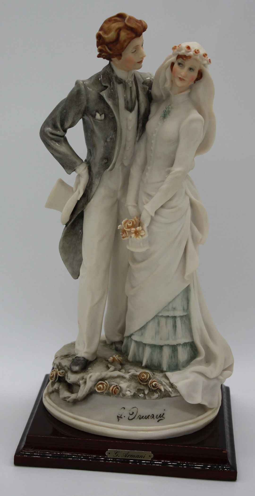 GIUSEPPE ARMANI Signed "bride and Groom" "wedding" Figurine CIRCA 1990s ...
