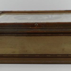 RARE Antique Wooden Box Victorian Decorative Lid CIRCA 1950s - Jewelry ...