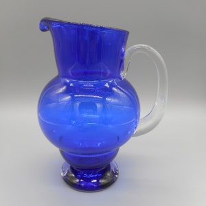 CAMBRIDGE Cobalt Blue Set Pitcher and Platter CIRCA 1970s - Etsy