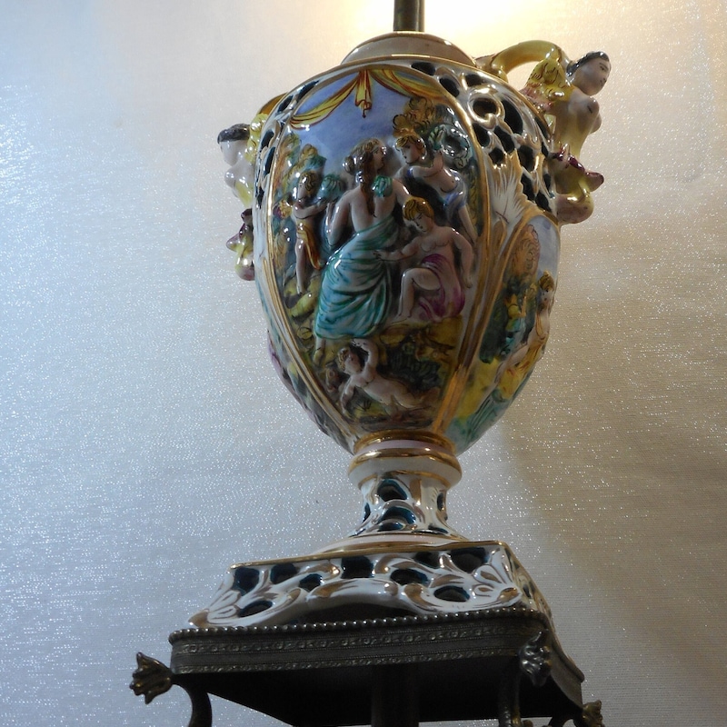Capodimonte Lamp - Etsy
