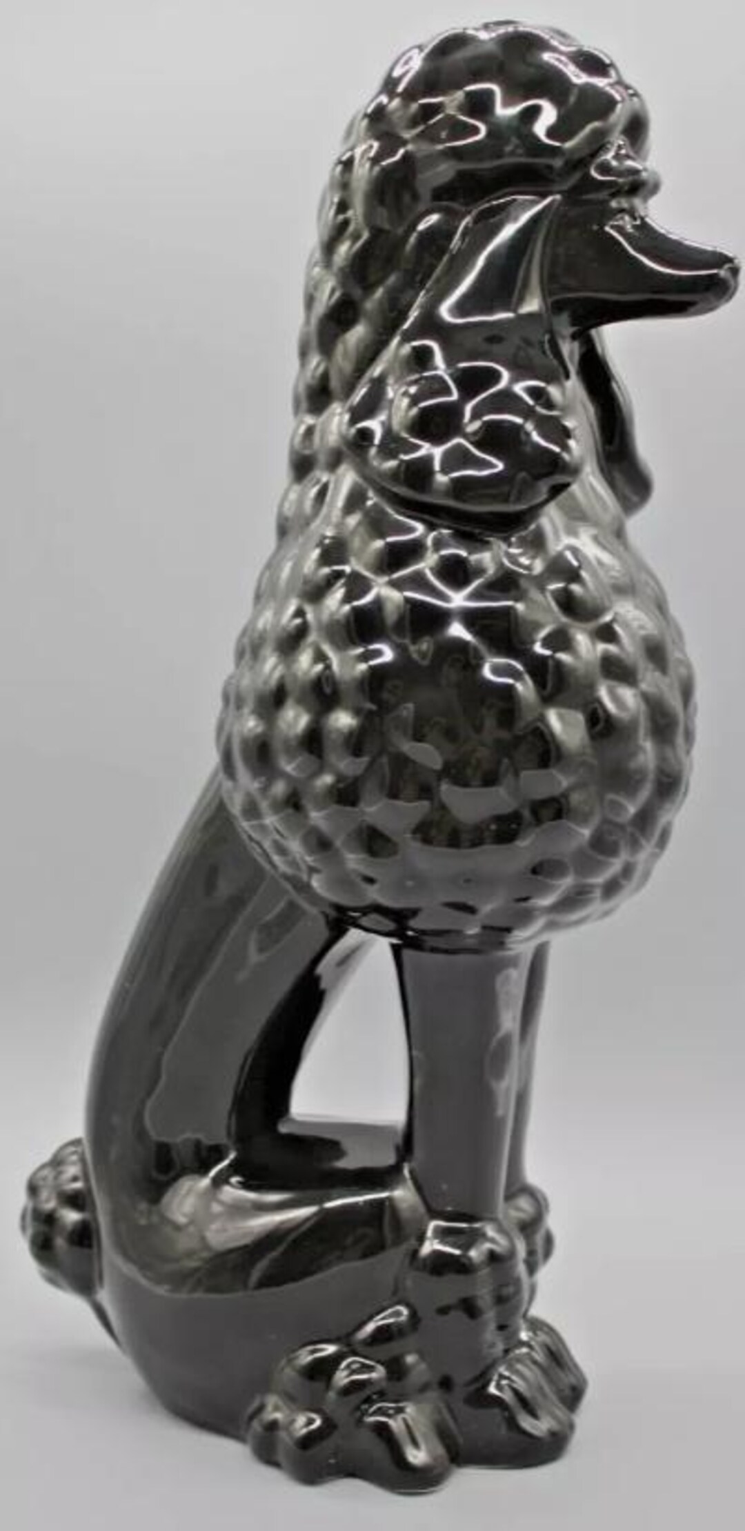 Caniche White or Black Ceramic Poodle Figurine Statue CIRCA 1980s - Etsy