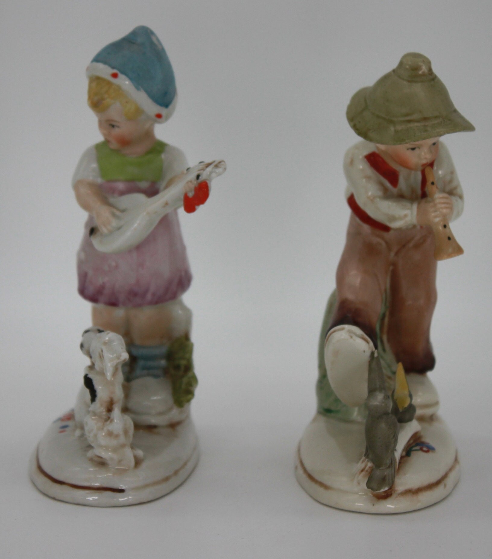Vintage German Porcelain Figurines Boy and Girl Musical CIRCA 1950s - Etsy