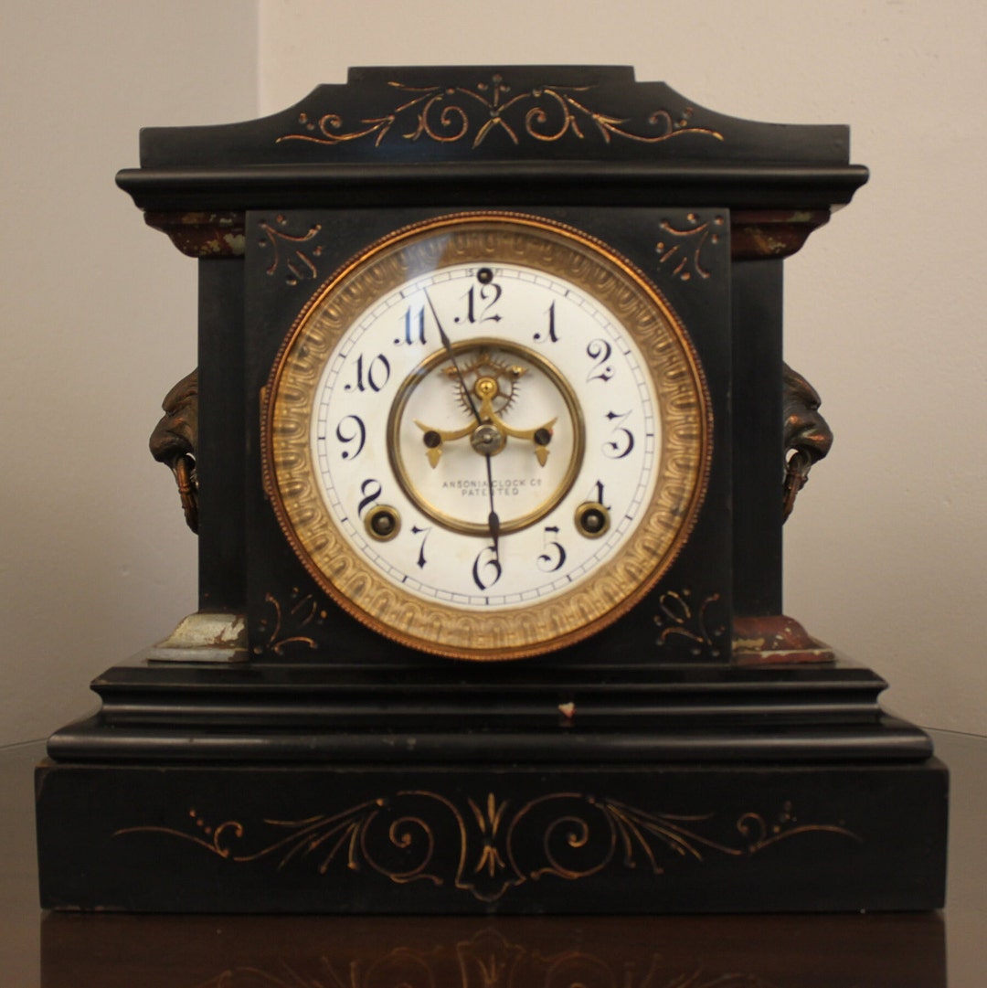 ANSONIA Cast Iron Working Condition Mantle Clock CIRCA 1800s - Etsy