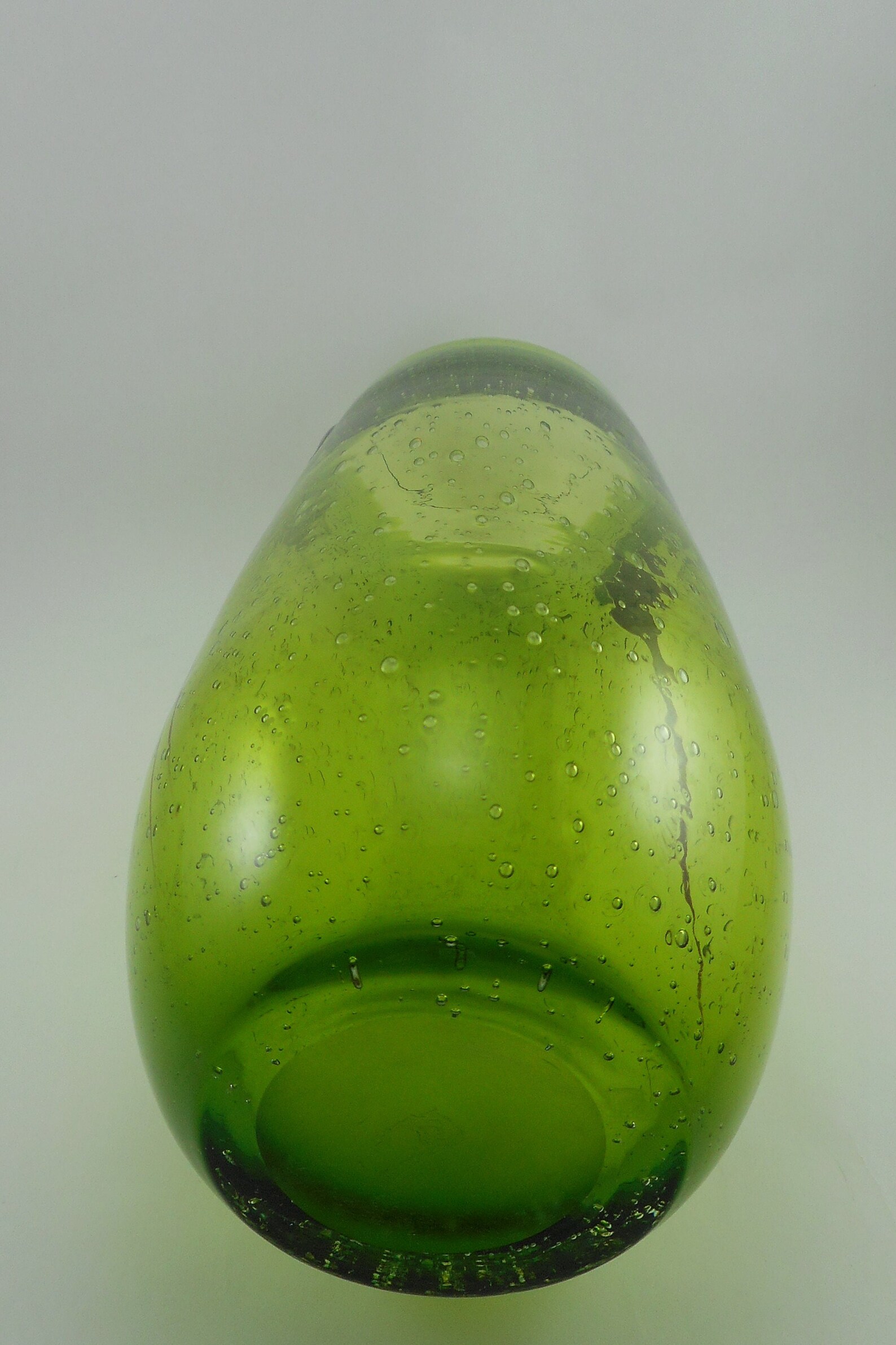Verdant and Noir Bubble Art Glass Vase CIRCA 1970s - Etsy