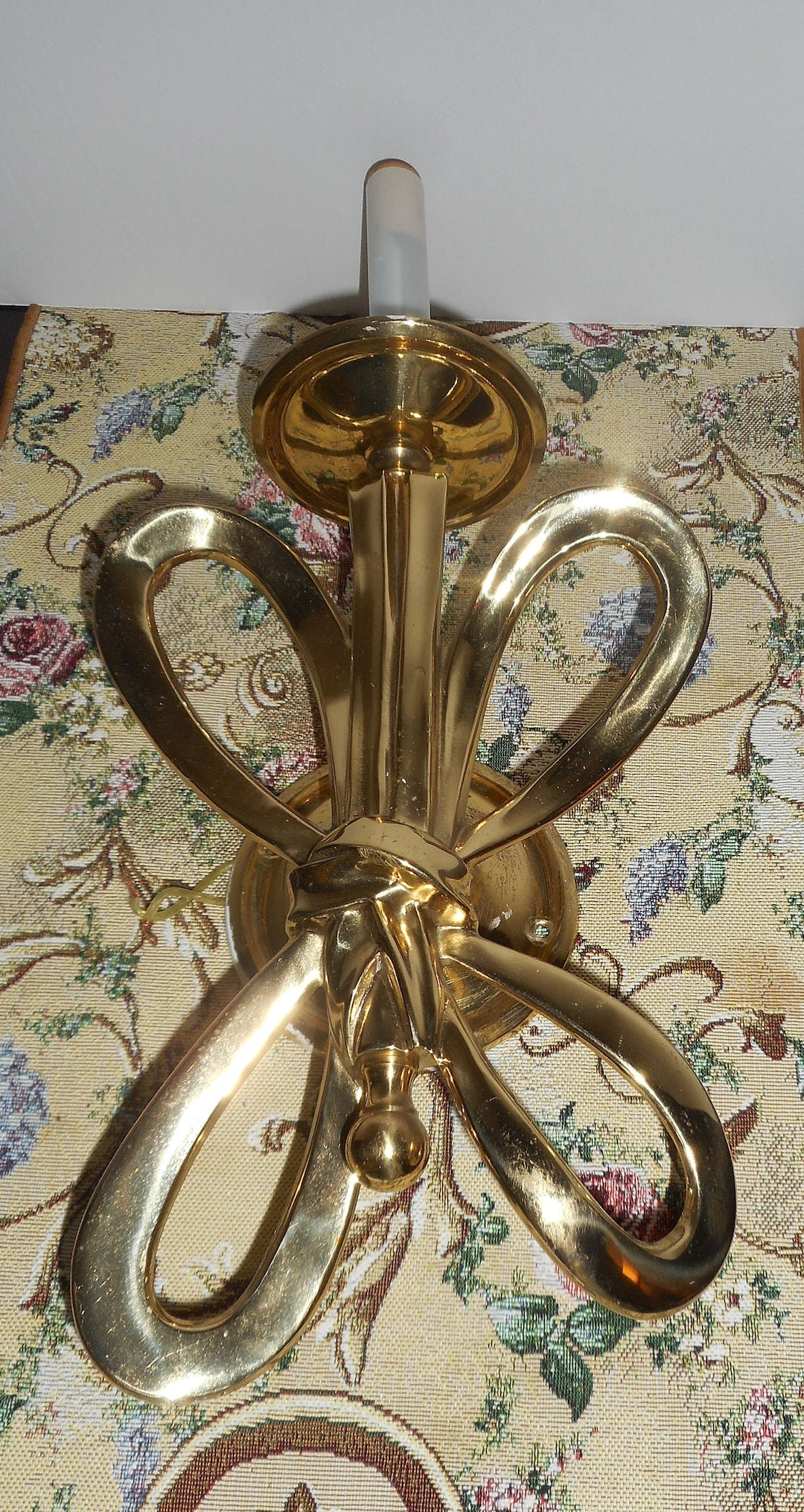 Vintage Gold Bow Sconce ITALY - Etsy