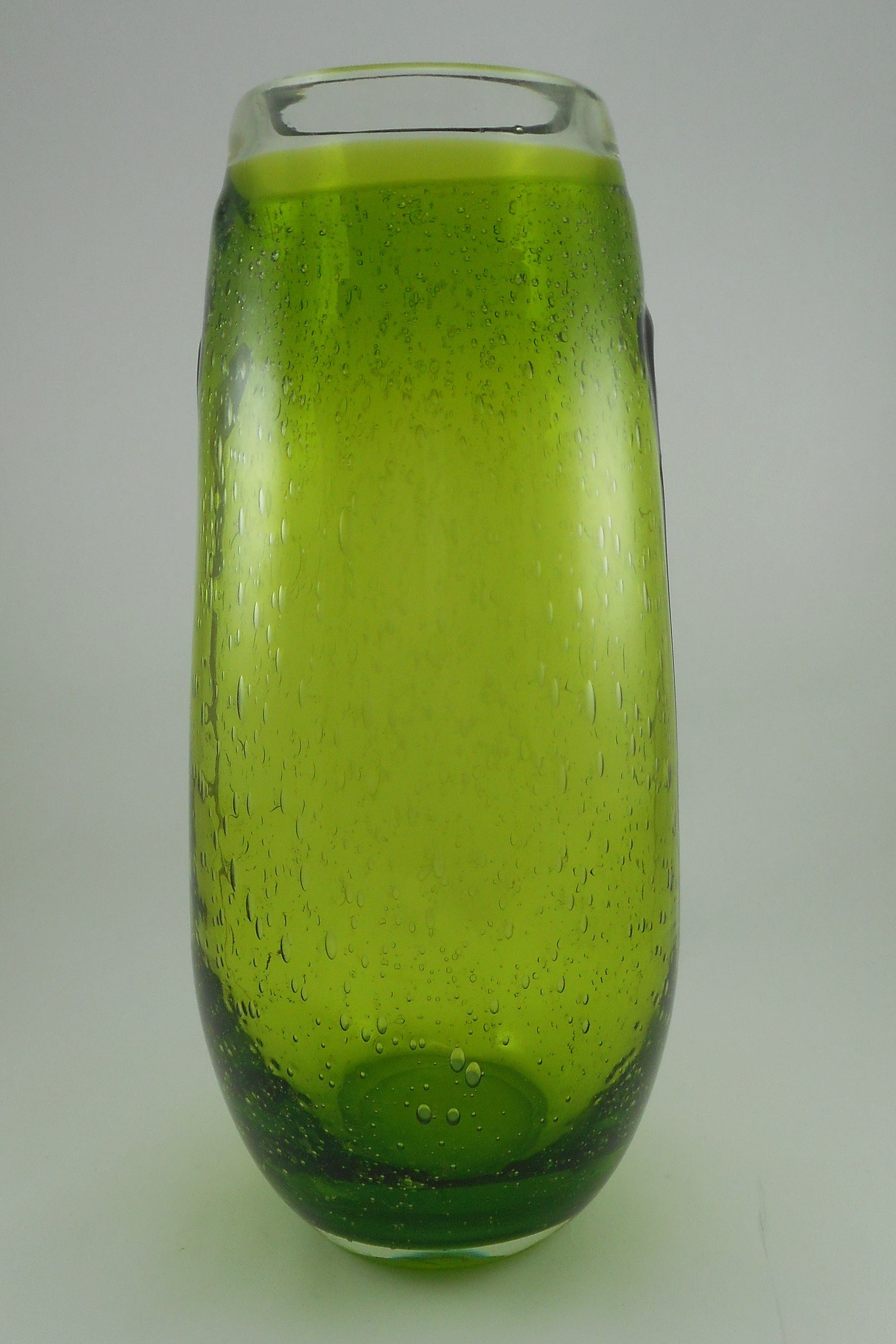 Verdant and Noir Bubble Art Glass Vase CIRCA 1970s - Etsy