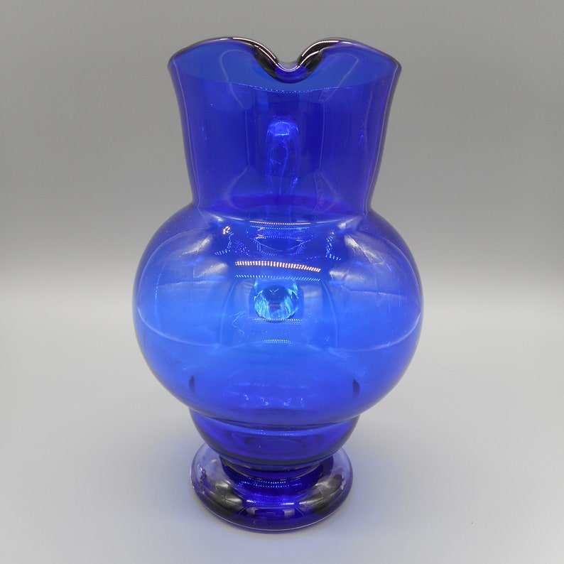 CAMBRIDGE Cobalt Blue Set Pitcher and Platter CIRCA 1970s - Etsy