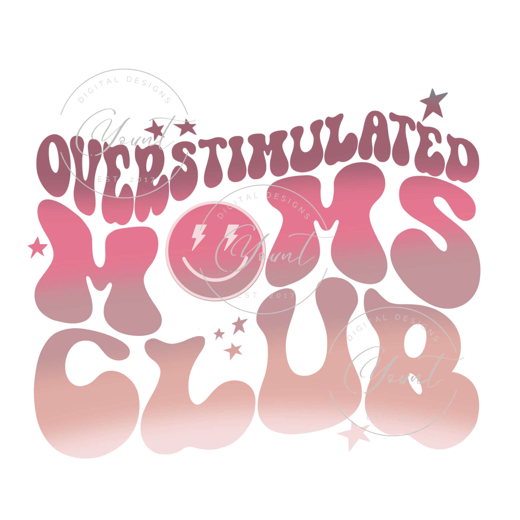 Overstimulated Moms Club PNG/SVG, Mom Club Graphic, Overstimulated Mom ...