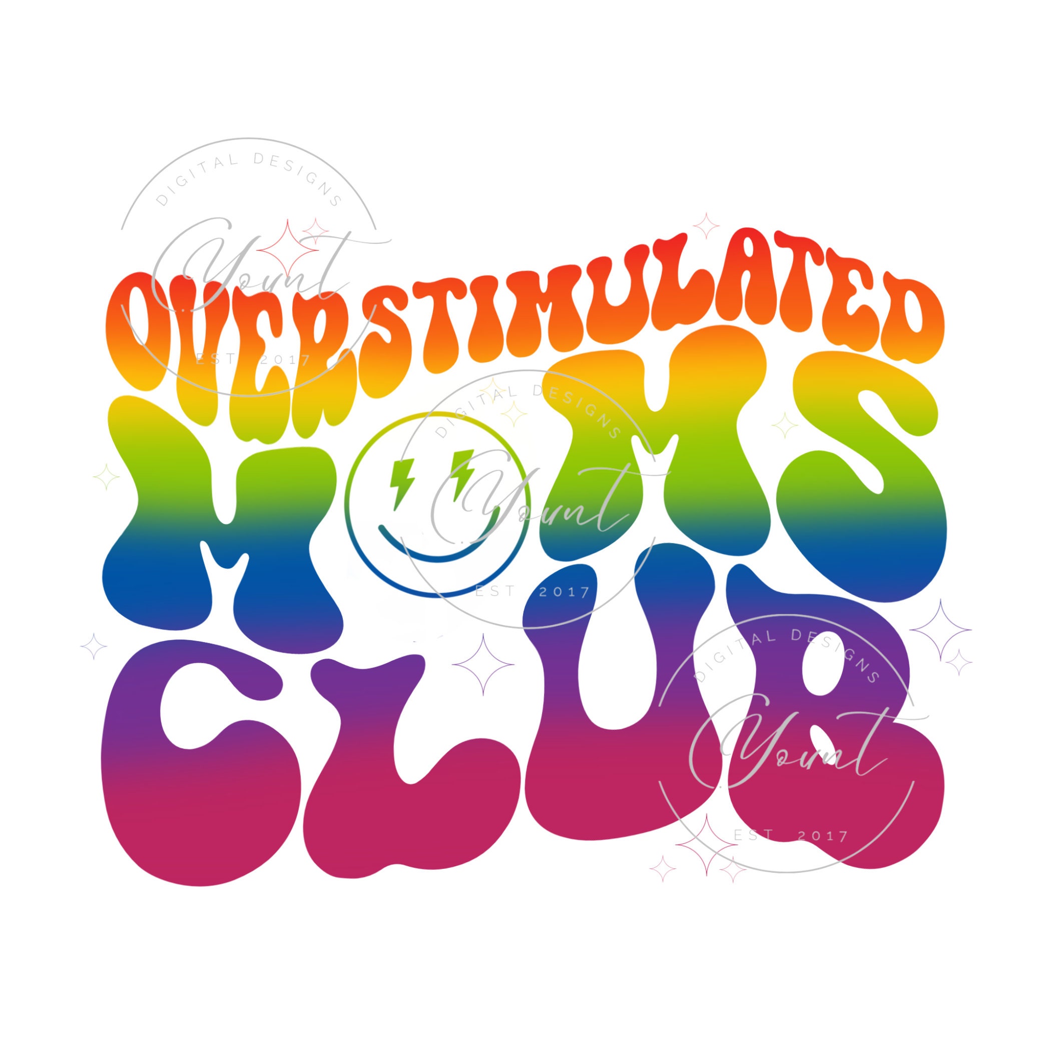 Overstimulated Moms Club PNG/SVG, Mom Club Graphic, Overstimulated Mom ...