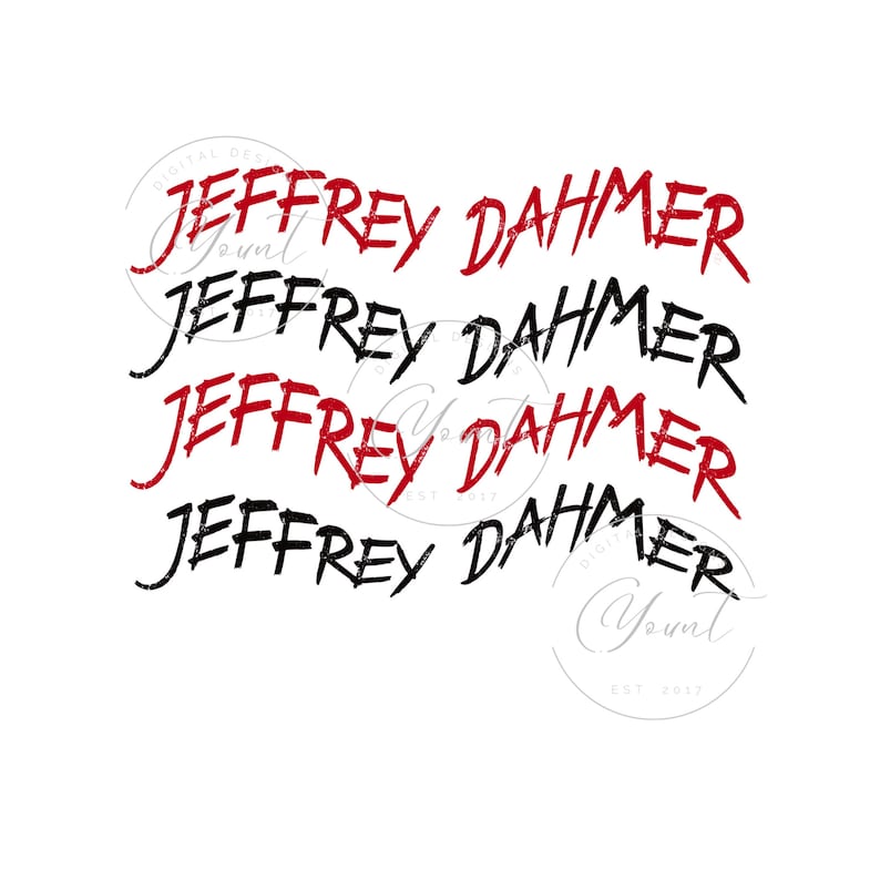 Jeffrey Dahmer Wave PNG/SVG Tee Design True Crime Serial Killer ...