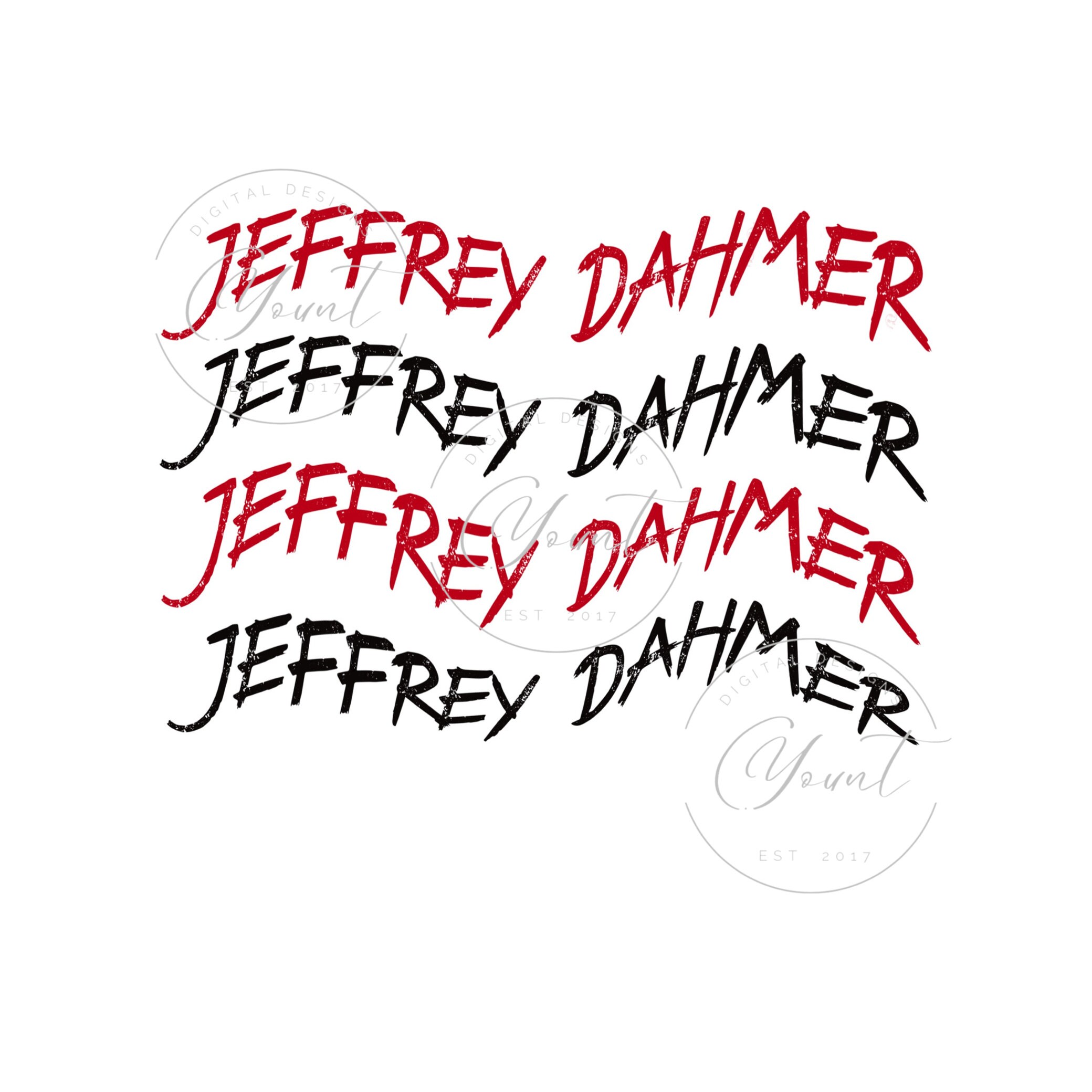 Jeffrey Dahmer Wave PNG/SVG Tee Design True Crime Serial Killer ...