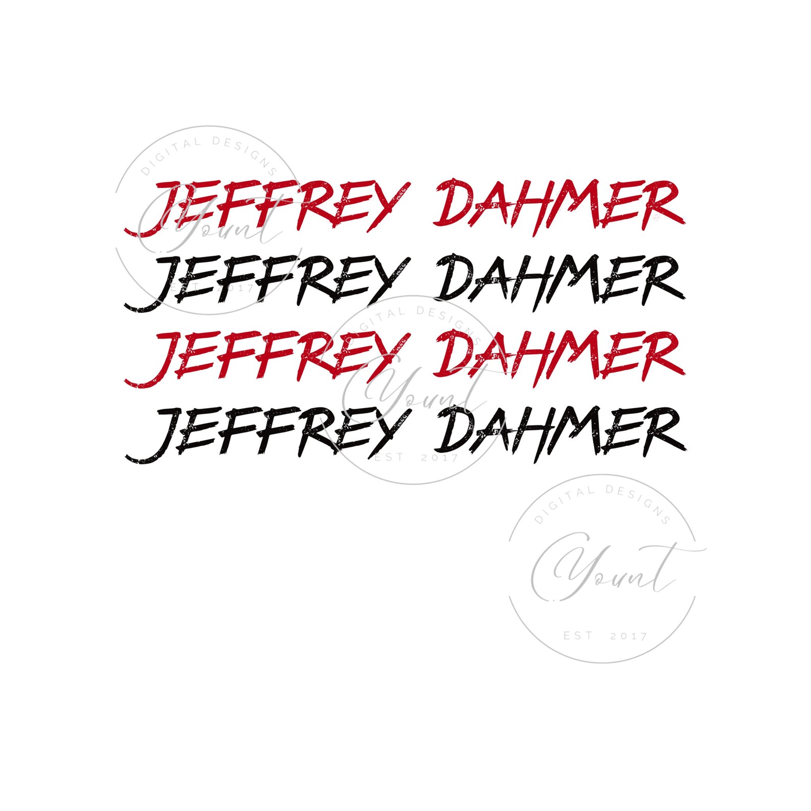 Jeffrey Dahmer Straight SVG/PNG Tee Design True Crime Serial Killer ...