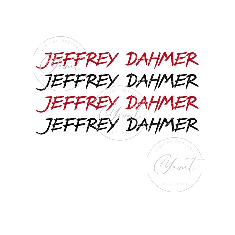 Jeffrey Dahmer Straight SVG/PNG Tee Design True Crime Serial Killer ...