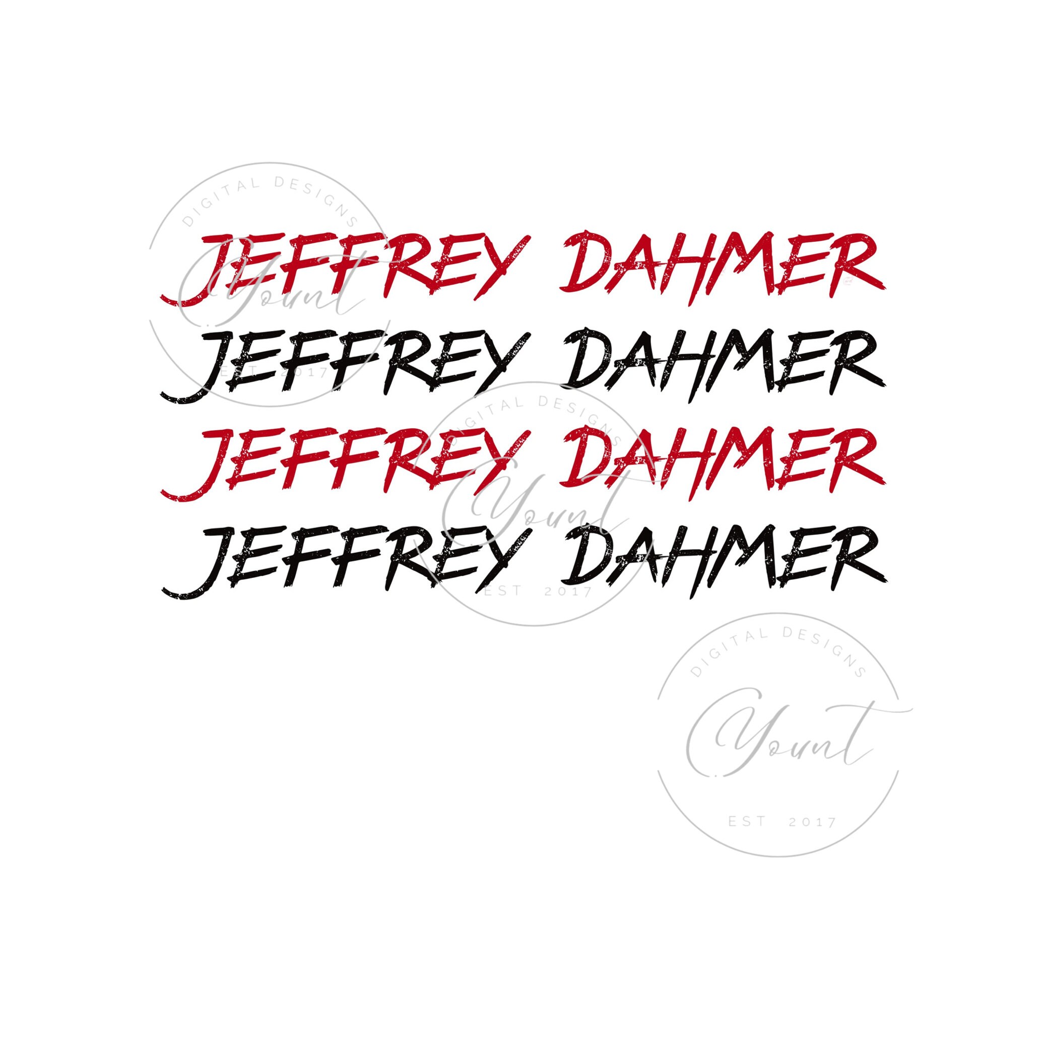 Jeffrey Dahmer Straight SVG/PNG Tee Design True Crime - Etsy