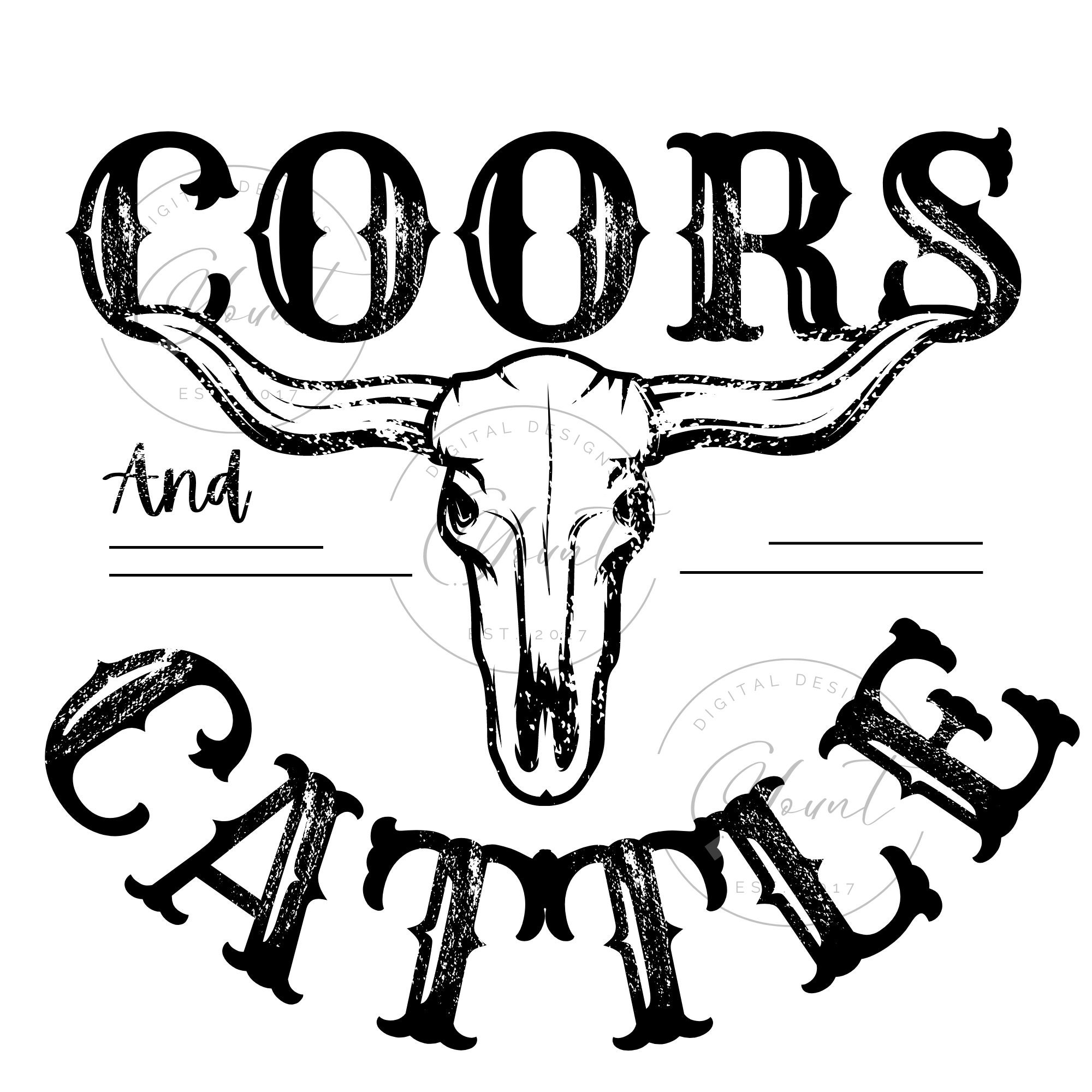 Coors & Cattle PNG - Etsy Canada