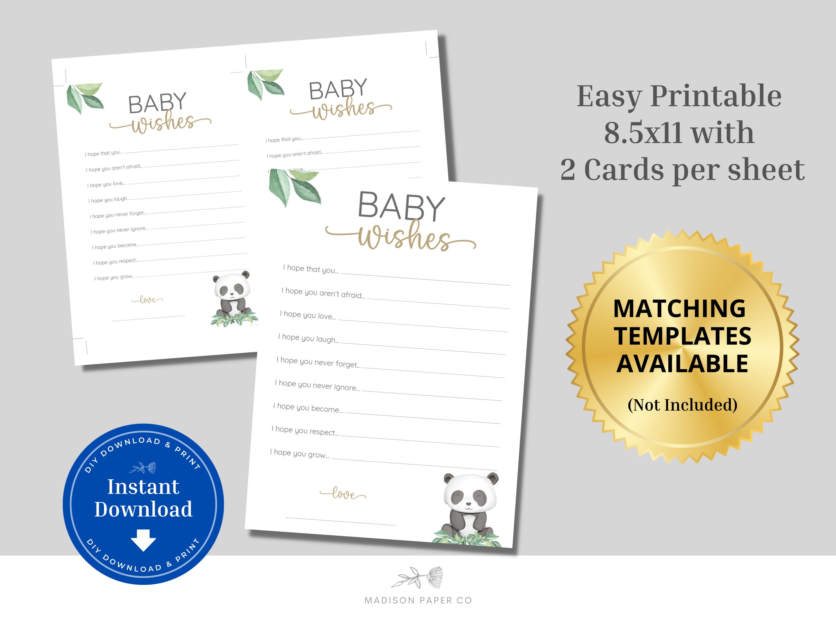 Safari Jungle Welcome Sign, DIY Customize, Download & Print, Green Baby ...