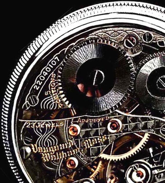 Antique 23 Jewels Up/Down Indicator Display Case Pock… - Gem