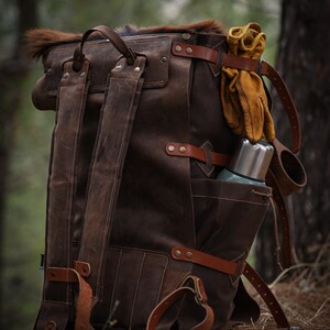 Outdoor Backpack | Camping | Bushcraft | Backpack | Canvas-leather ...