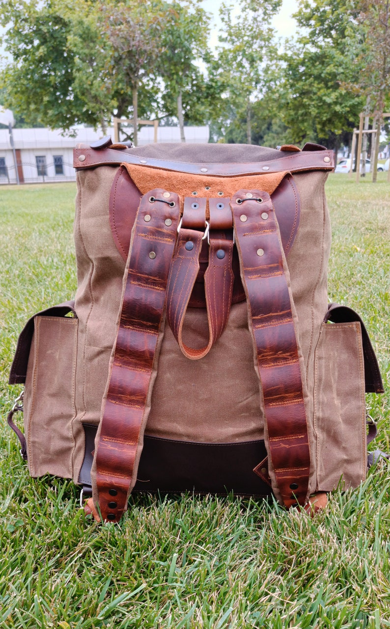Bushcraft | Camping Backpack | Bushcraft Backpack | Canvas-leather ...