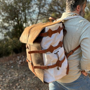 Outdoor Backpack | Camping | Bushcraft | Backpack | Canvas-leather ...