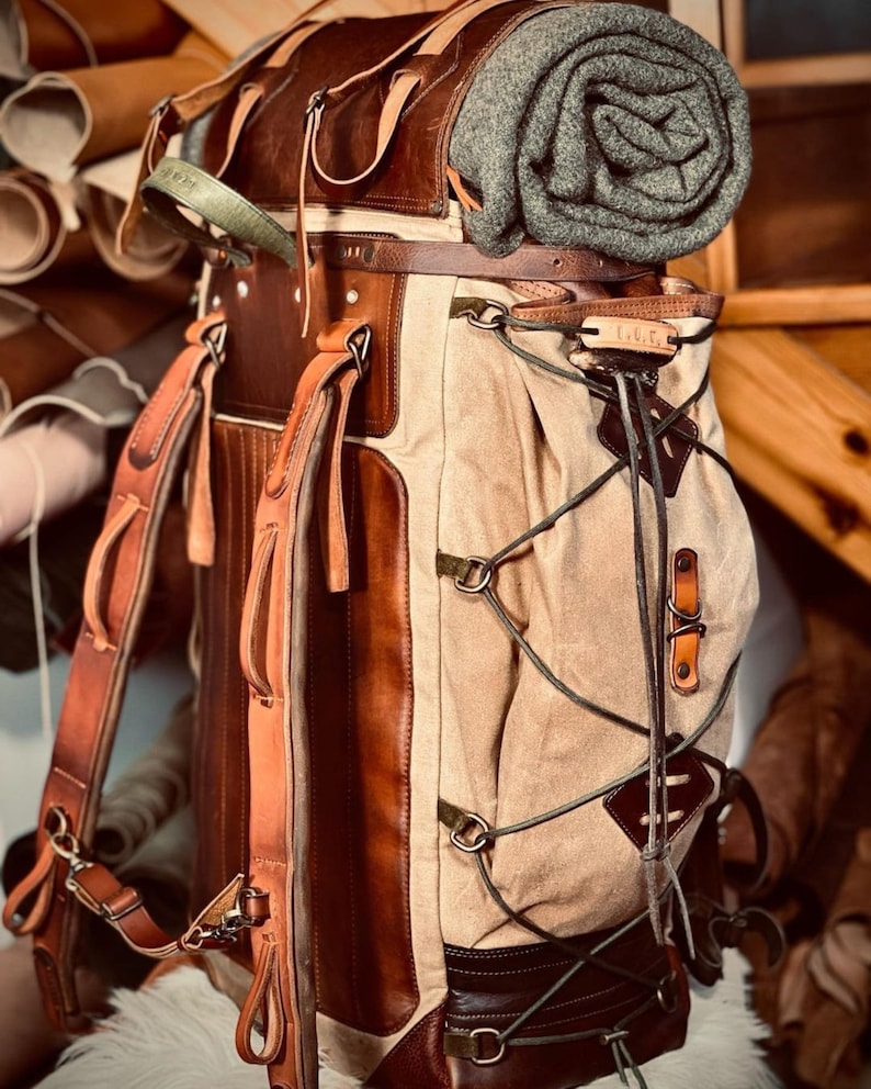 Same Day Shipping Only 2 Bag Bushcraft Backpack Brown - Etsy