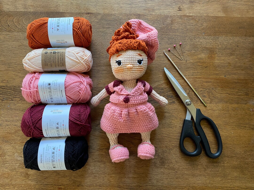 I Love Lucy Crochet PATTERN, Lucille Ball Doll, Amigurumi Doll Tutorial ...