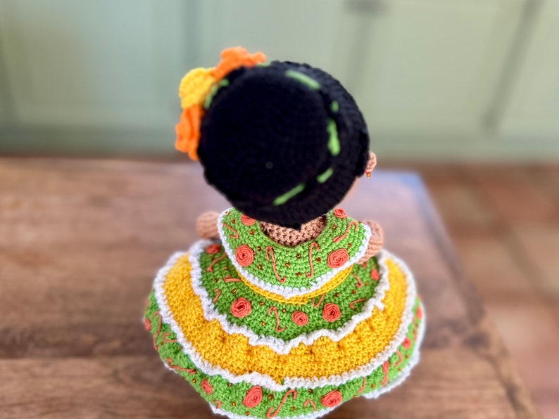 Folklorico Doll Crochet PATTERN, Mexican Doll Amigurumi Pattern ...