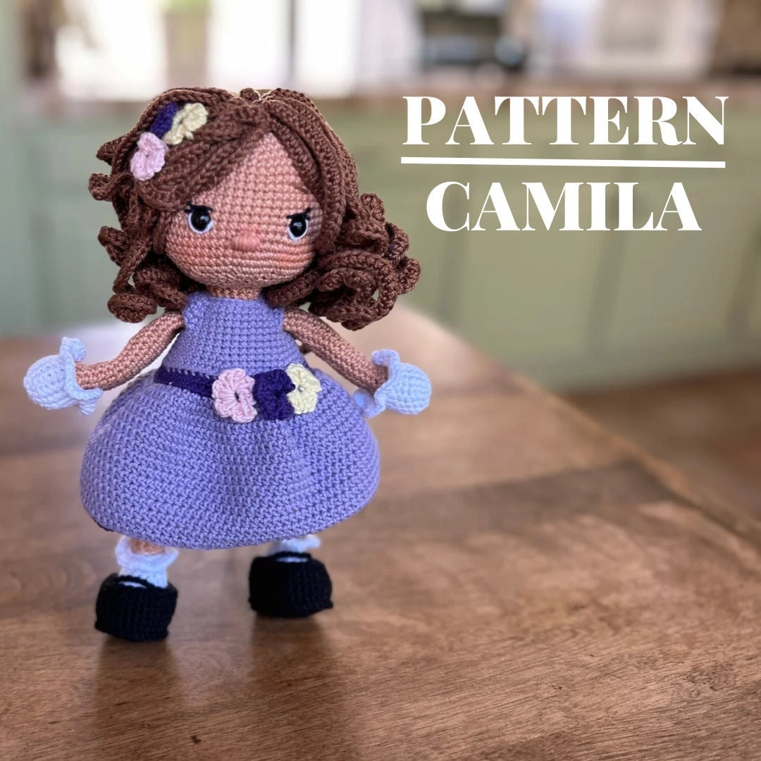 Crochet Doll PATTERN, Spring Crochet, Amigumi Doll, Latina Doll, PDF ...