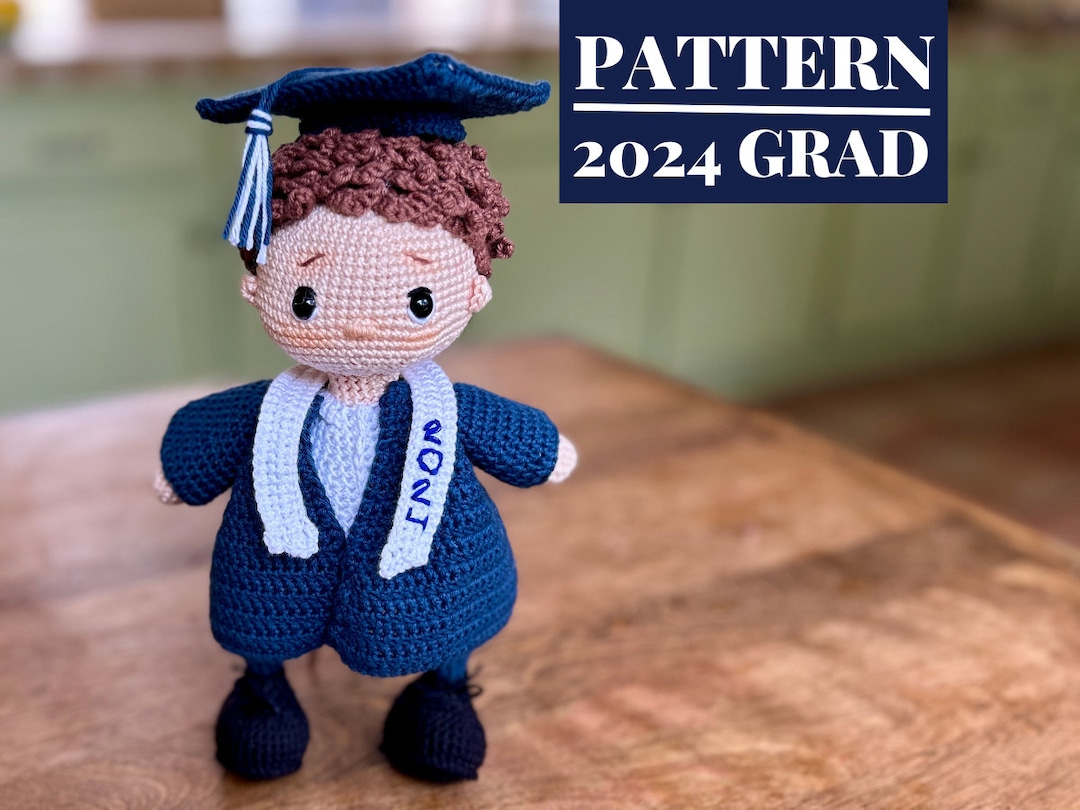 Graduation Doll PATTERN, Graduation Crochet Amigurumi Boys Pattern PDF ...