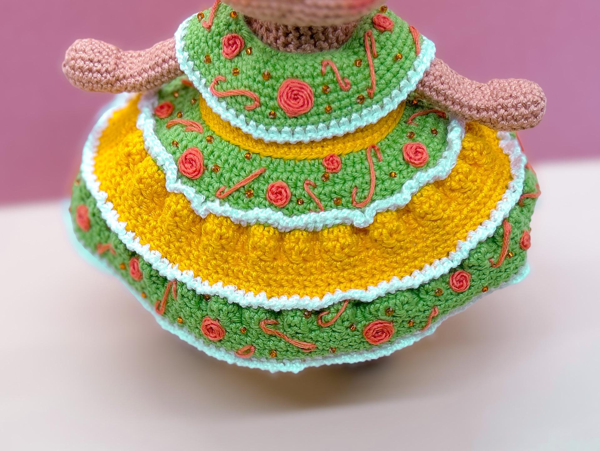 Folklorico Doll Crochet PATTERN, Mexican Doll Amigurumi Pattern, Latina ...