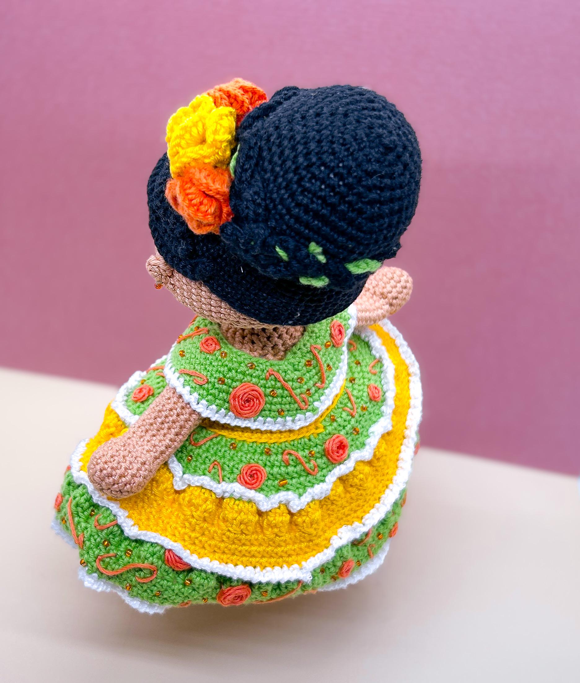 Folklorico Doll Crochet PATTERN, Mexican Doll Amigurumi Pattern, Latina ...