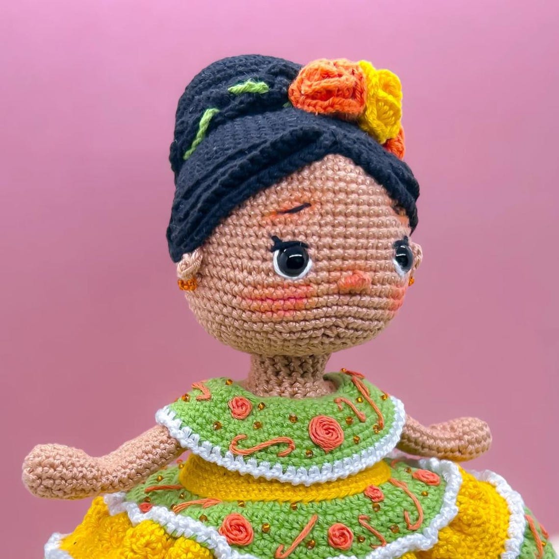 Folklorico Doll Crochet PATTERN, Mexican Doll Amigurumi Pattern, Latina ...