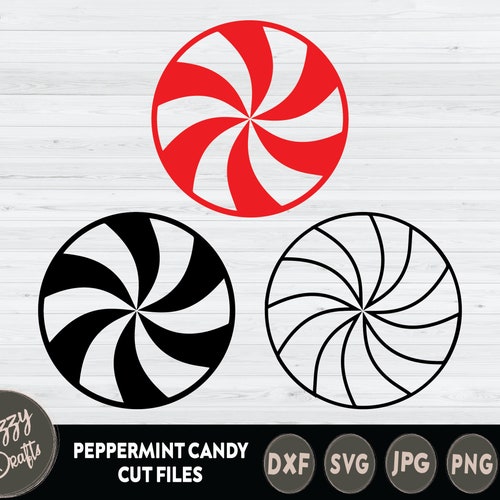 Peppermint Candy SVG Files Holiday Candy Cut Files - Etsy