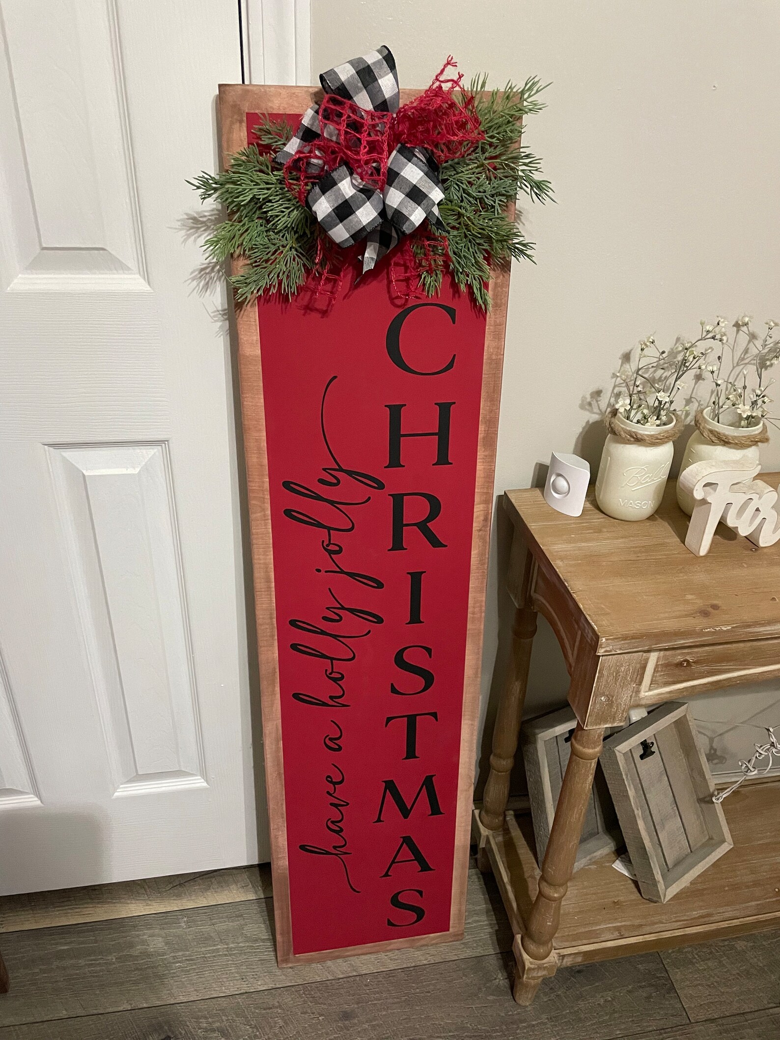 4ft Christmas Porch Leaner - Etsy