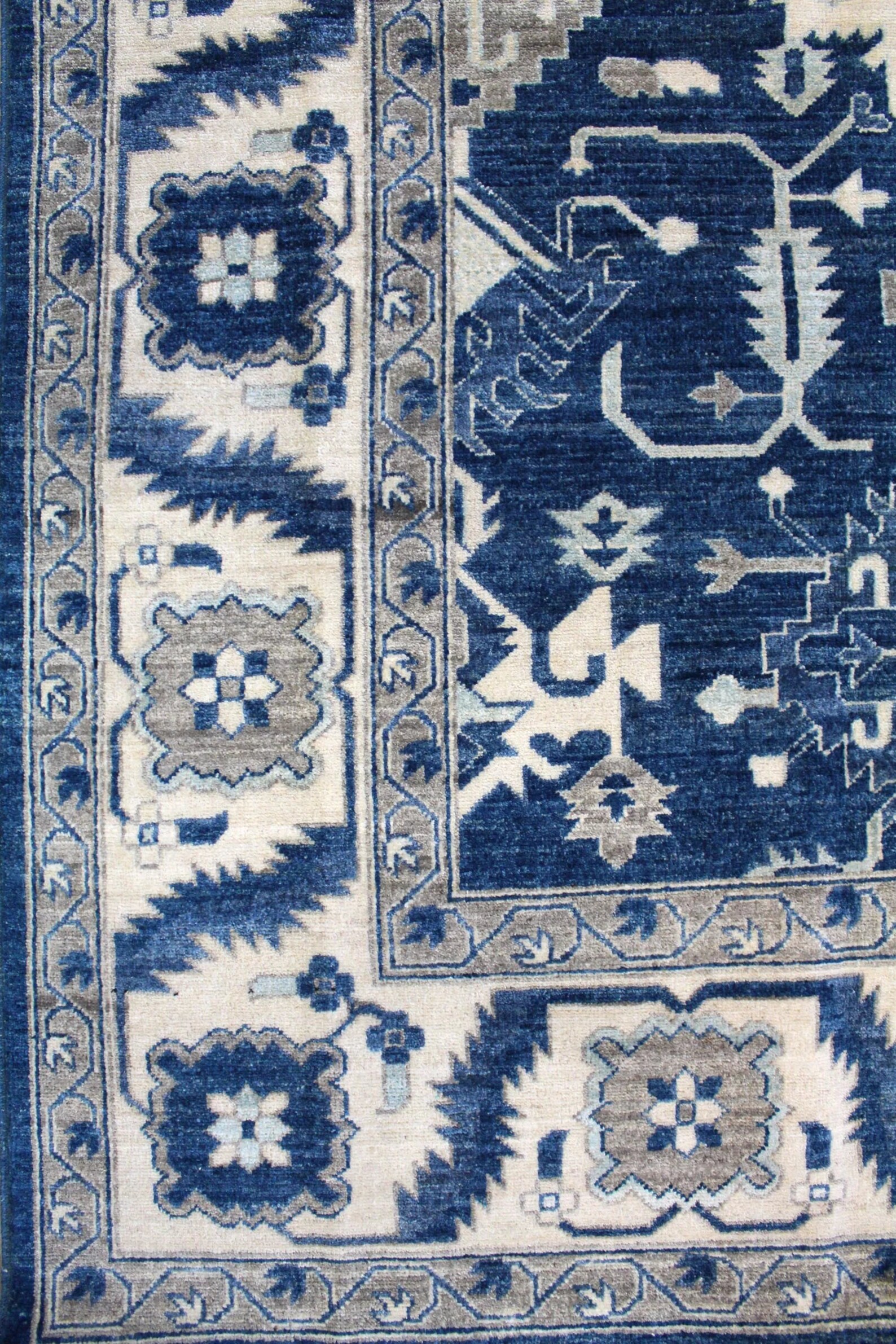Beautiful Handwoven Blue Oushak Rug, Traditional Woolen Oushak Carpet ...