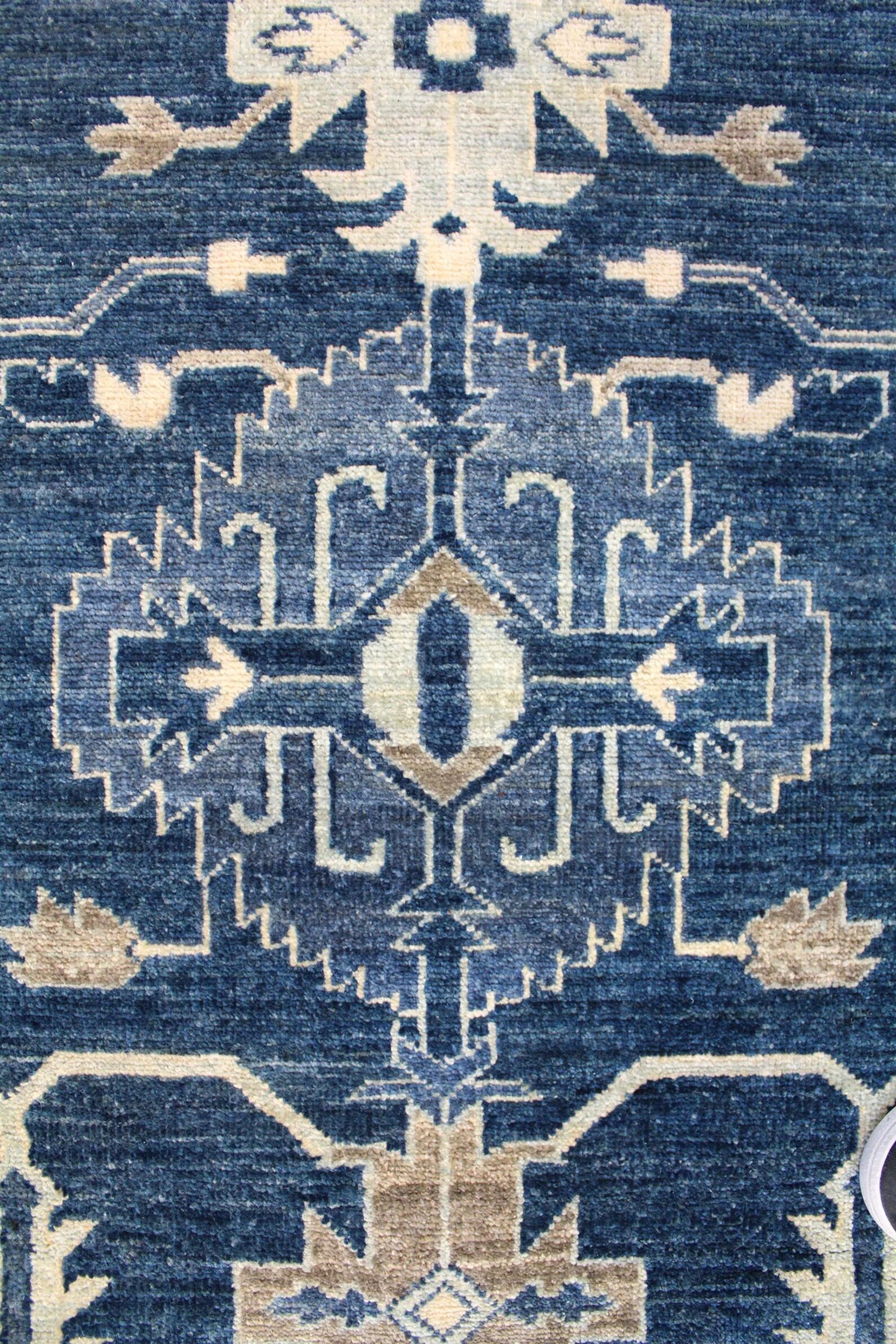 Beautiful Handwoven Blue Oushak Rug, Traditional Woolen Oushak Carpet ...