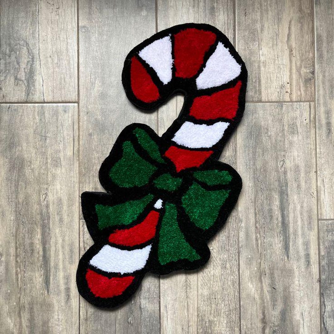 Hand Tufted Christmas Candy Rug, Candy Carpet for Christmas Home Decor ...